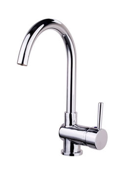 Plumbtec Round Gooseneck Kitchen Mixer